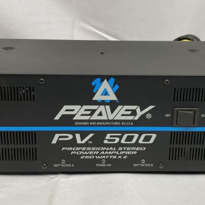 Peavey PV 500 Two-Channel Power Amplifier | Reverb