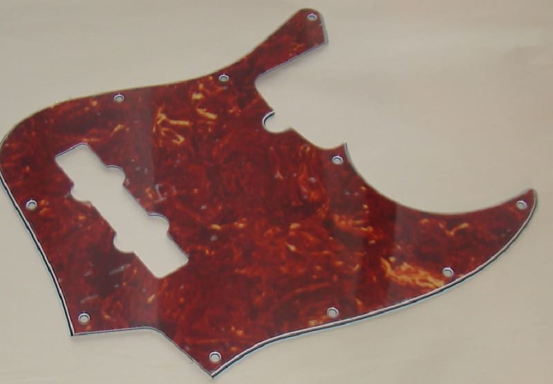 Replacement Pickguard For Fender Jazz Bass - 4 Ply Red | Reverb