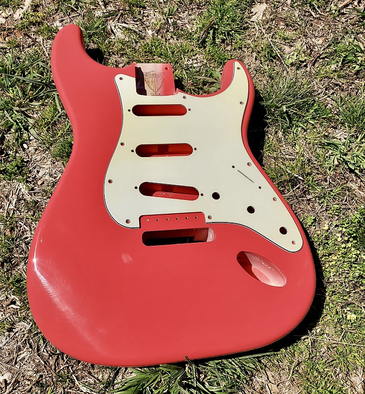 BloomDoom Nitro Lacquer Aged Relic Faded Fiesta Red | Reverb UK