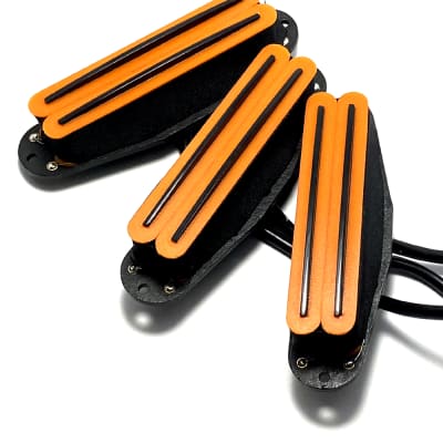 Dragonfire Duo Rails SSS Set Strat Sized Humbucker Pickups | Reverb