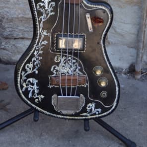 Vintage 1966 Supro Taurus Bass Guitar & OHSC Very Unique | Reverb