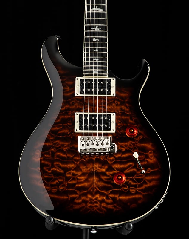 PRS SE Custom 24 Quilt 2024 - Black Gold Burst | Reverb