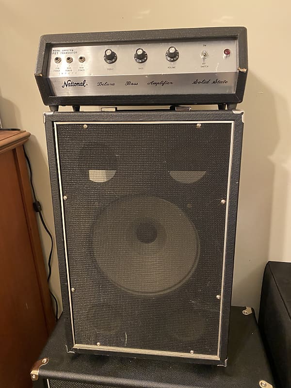 Vintage National GA927 PB Deluxe Solid State Bass Amp | Reverb