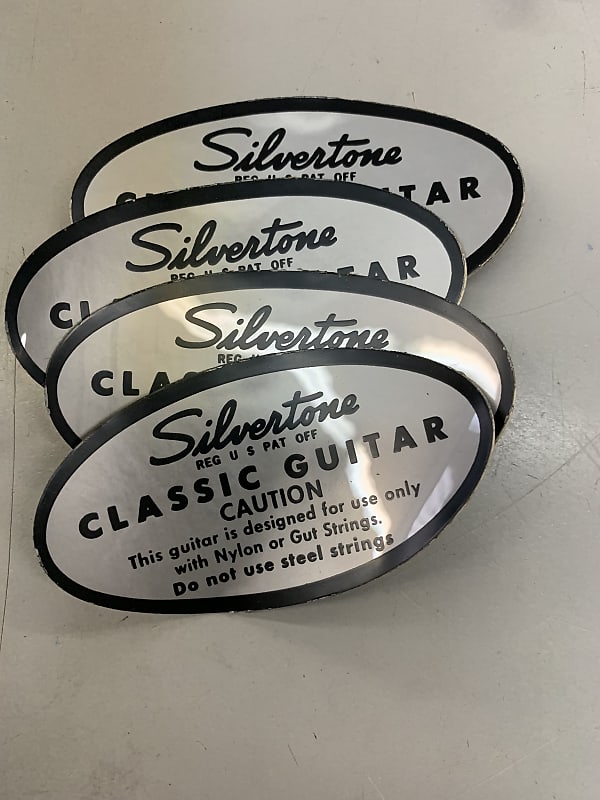 Silvertone Classic Guitar Label 60’s-70’s - Classic | Reverb