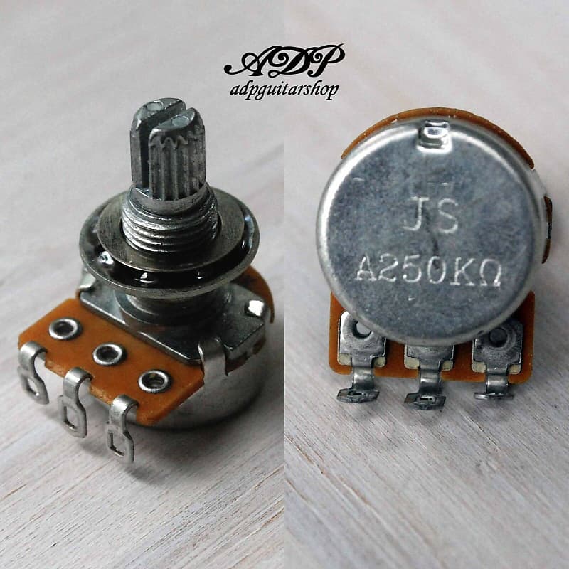 Mini Pot 250 Ko Audio split shaft 6 mm | Reverb