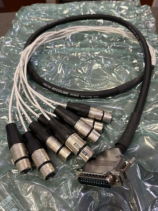 ProCo DA88XF-5 8-channel DB25 to XLR Female Snake - 5 foot | Reverb