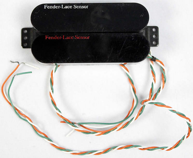 1990's Fender-Lace Sensor Red / Silver Dually Humbucker | Reverb