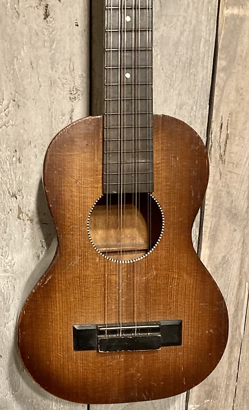 Rare Sunburst Regal Tiple 1930's with pickup! Support Brick | Reverb