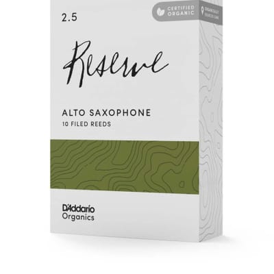 D'Addario Reserve Alto Saxophone Reeds, Strength 2.5, 25-box | Reverb