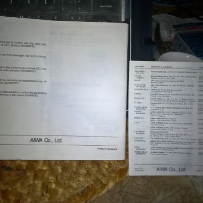 Aiwa HS-J170 mid-1980s-early 1990s (estimate) - Black + Gold | Reverb