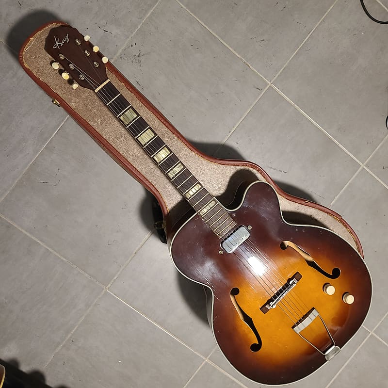 Kay Deluxe Spanish Electric Archtop Mid/Late 50's - Sunburst | Reverb