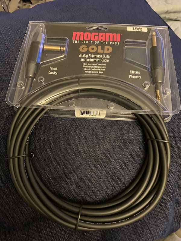 Mogami Mogami Gold Instrument 18R Straight to Right Angle | Reverb