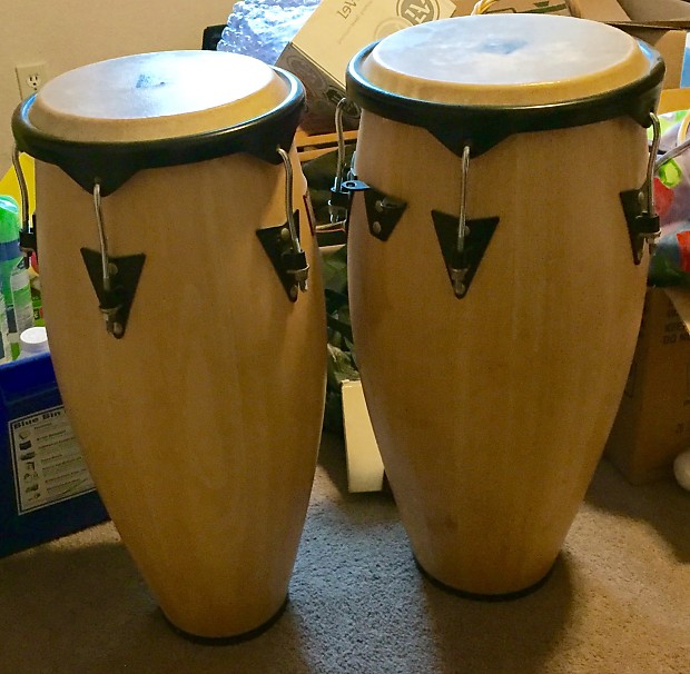 World Beat Conga Set Natural Wood | Reverb