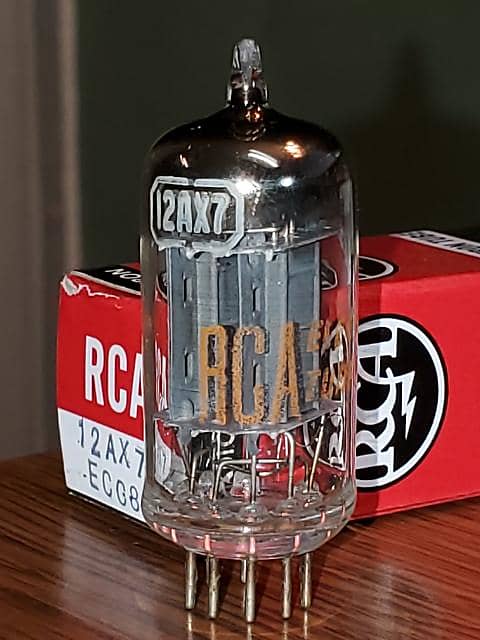 12AX7/ECC83 RCA Tall Plate/Angled "D" Getter MaxiPreamp2/TV7 | Reverb