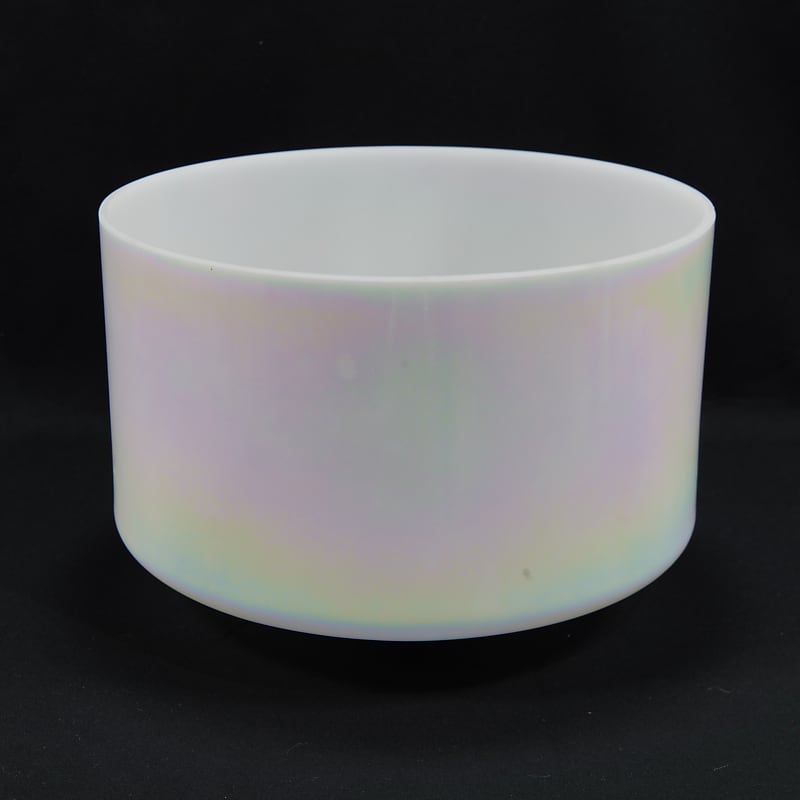 Crystal Tones 9" Mother of Platinum Clear Crystal Singing | Reverb