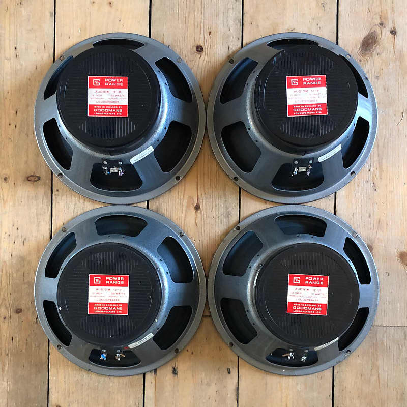 Matching 4x12 quad of Goodmans Audiom 12-P speakers | Reverb Australia