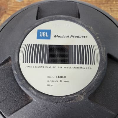 JBL E130-8 15" 8-Ohm Speaker | Reverb