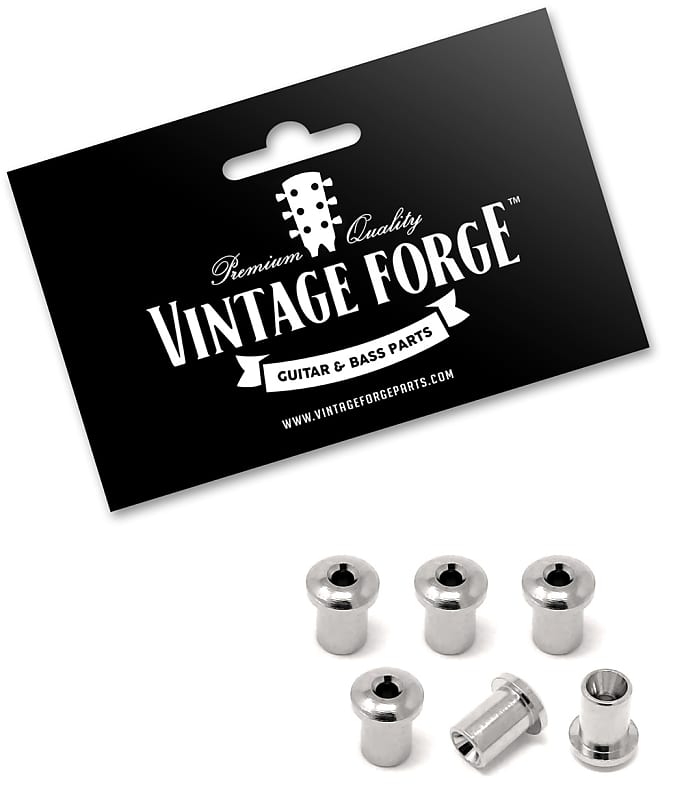 Nickel Top Mount Loading String-Thru Body Ferrules for | Reverb