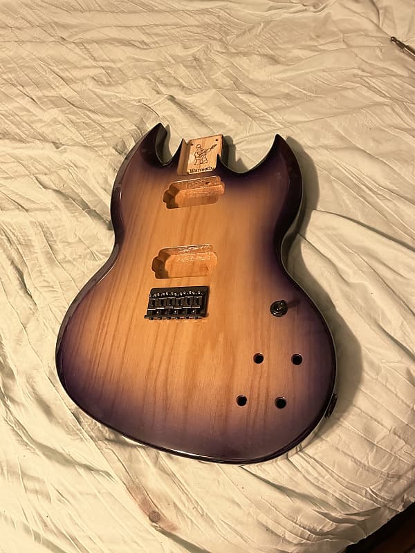 Warmoth Diamondback Purple to Clear Burst Partially Loaded | Reverb