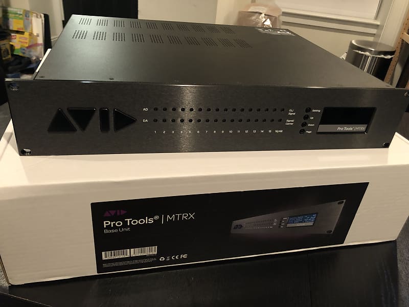 Avid MTRX Base Unit with 8 Mic Line Pristine AD Card | Reverb