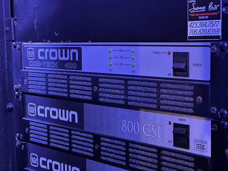 Crown Com-Tech 400 power amp | Reverb