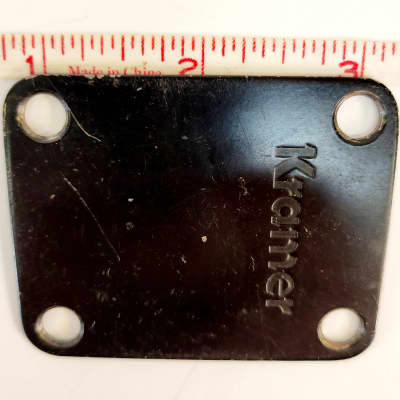 Original 80s Kramer Black Neck Plate • No Serial Number | Reverb