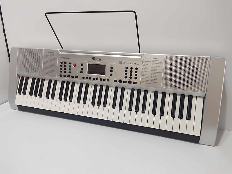 Keytek SK910 61 Note Keyboard with Music Rack & AC Adapter - | Reverb