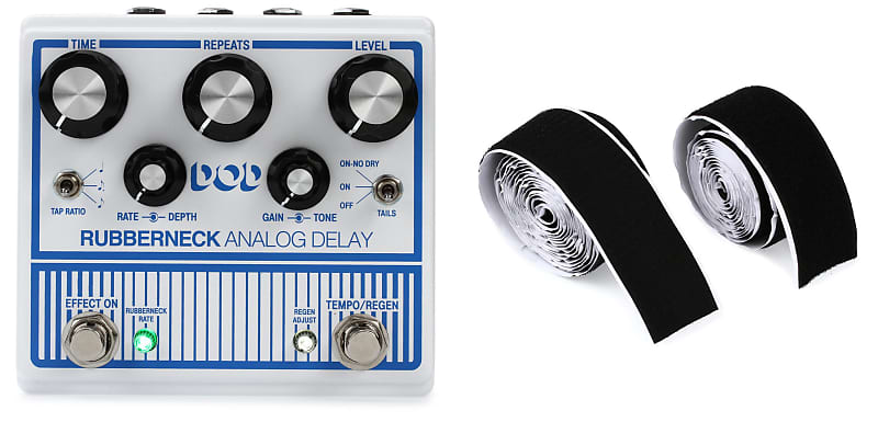 DOD Rubberneck Analog Delay Pedal with Tap Tempo Bundle with | Reverb