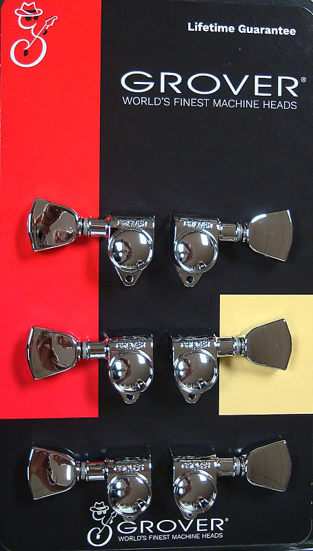 Grover 102-18CK Rotomatic Tuners, 3 +3, Keystone Button, | Reverb