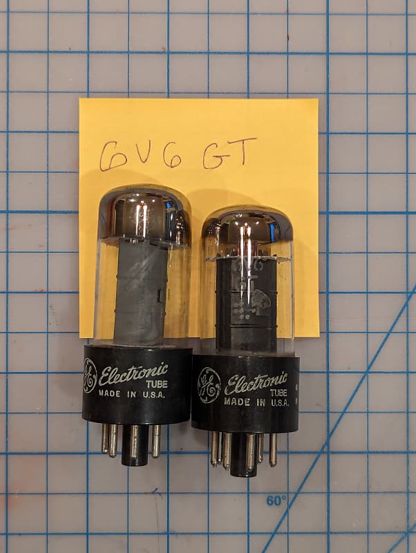 2 NOS General Electric 6V6GT tubes, 60s, non-matched | Reverb