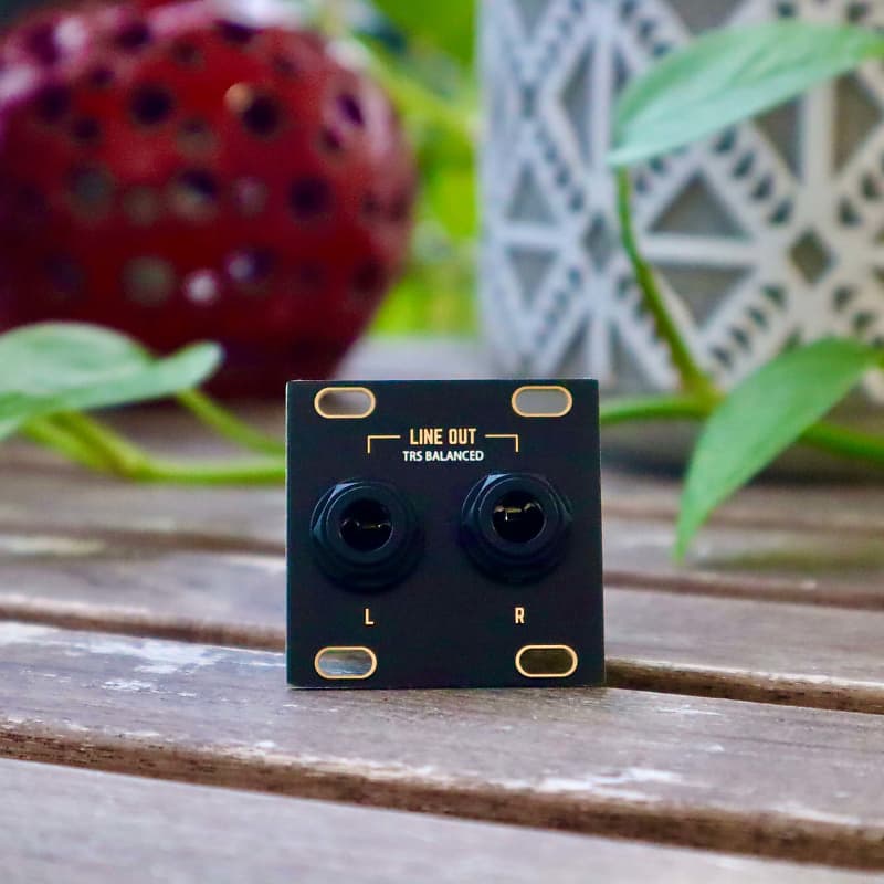 Dusty Clouds STEREO LINE OUT JACKS 1U Alternative panel | Reverb UK