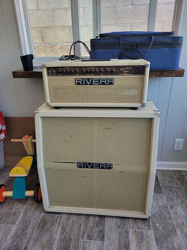 Rivera Rake Reverb head and Cabinet 2000s Cream | Reverb