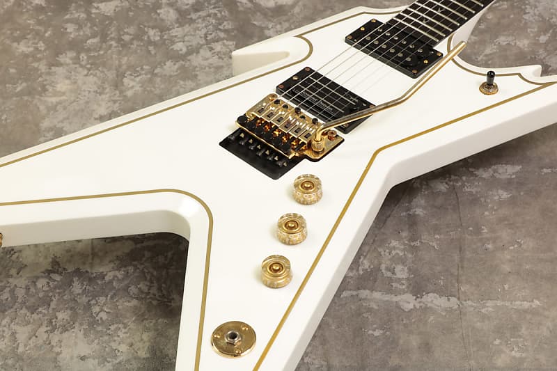 Dean Razorback Dime White Gold -Free Shipping* | Reverb