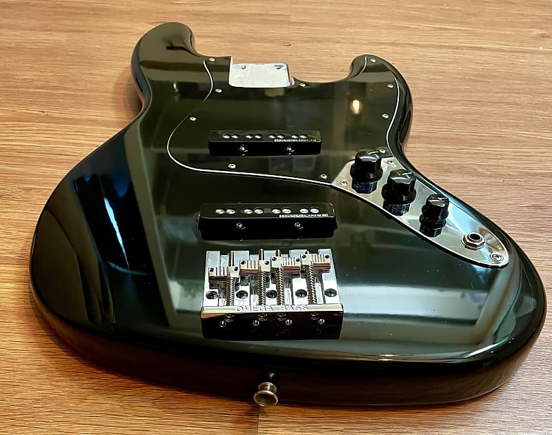 Squier Loaded Jazz Bass Body Duncan SJB3 Quarter Pound Omega | Reverb