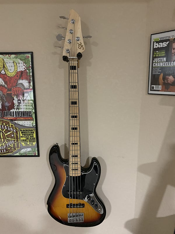 SX 5 String Jazz Bass Sunburst | Reverb