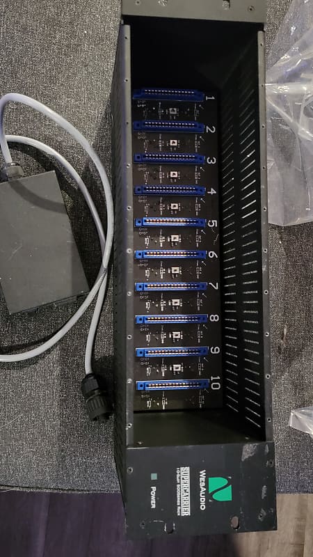 WesAudio Supercarrier 10 Slots 500 Series Powered Rack | Reverb