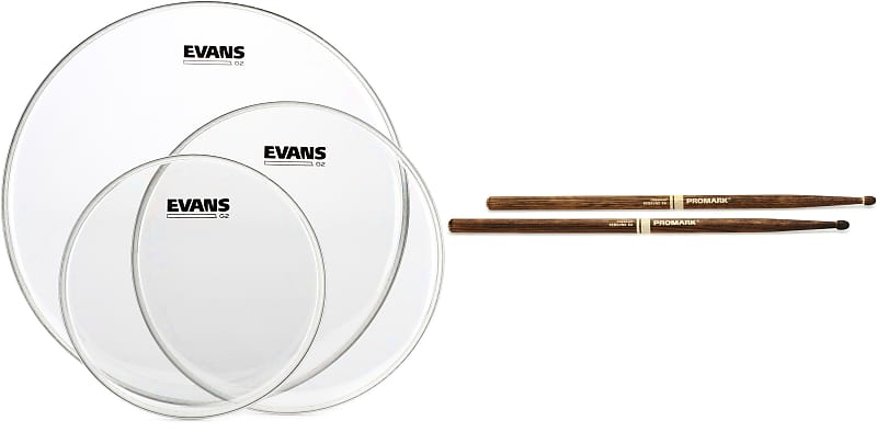 Evans G2 Clear 3-piece Tom Pack - 10/12/16 inch Bundle with | Reverb