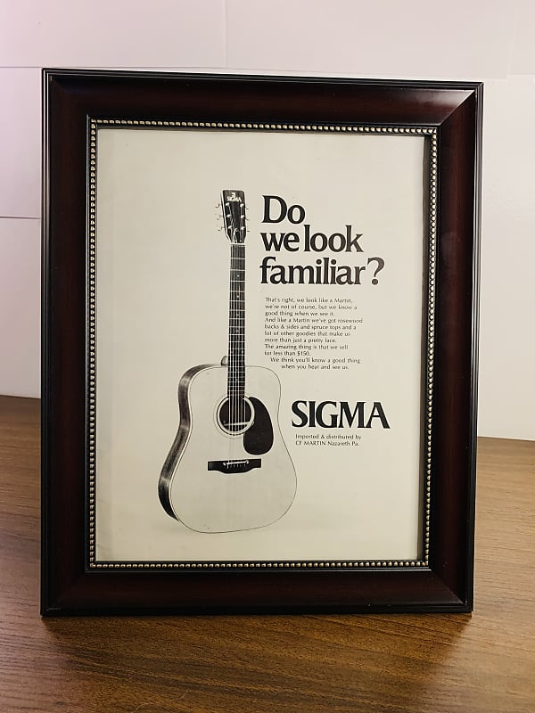 |Original| 1970 C. F. Martin Sigma Guitars Promotional Ad | Reverb