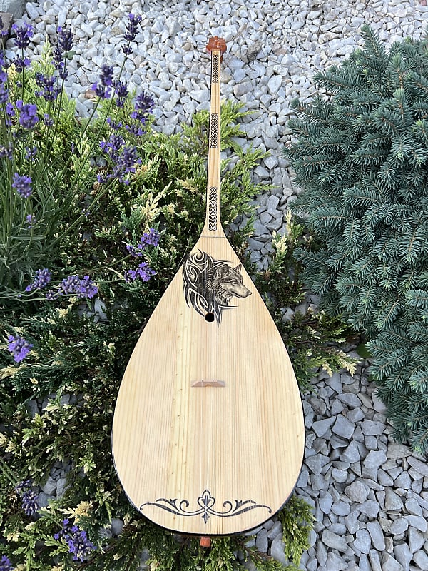 Authentic Kazakh Dombra Traditional 2-String Musical | Reverb