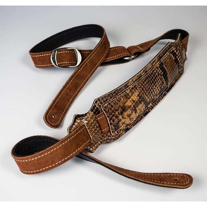 Franklin Vintage Snake Leather Guitar Strap | Reverb