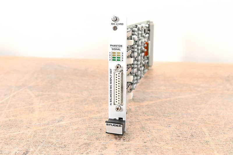 Studer Mic/Line In Card for D21m Modular I/O System CG01HE0 | Reverb