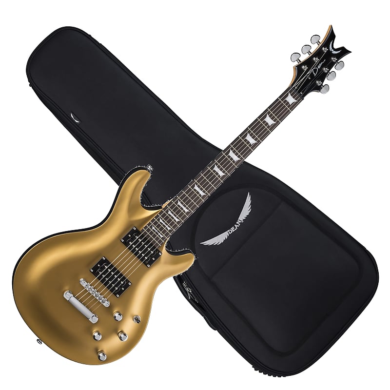 DEAN Icon X electric GUITAR new Satin Gold w/ Dean Padded Gig | Reverb