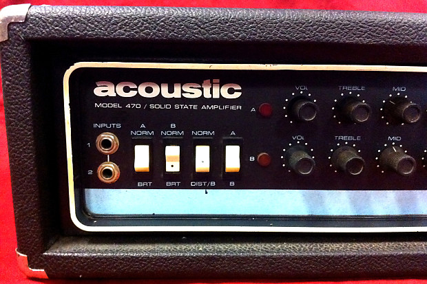 Acoustic 470 Mid 70's Bass Amp | Reverb