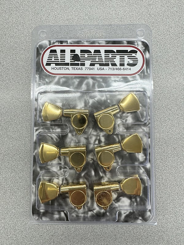 Gold Guitar Tuning Keys - Allparts TK-0777-002 Sealed Machine | Reverb