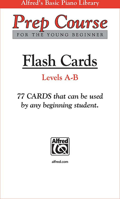 Alfred's Basic Piano Prep Course: Flash Cards, Levels A & B: | Reverb