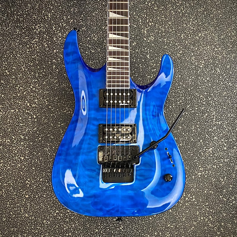 Used Jackson JS32Q DKA Transparent Blue | Reverb