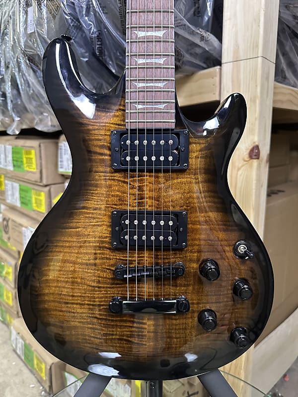 Dean Icon X Flame Maple Top - Charcoal Burst #81063 | Reverb