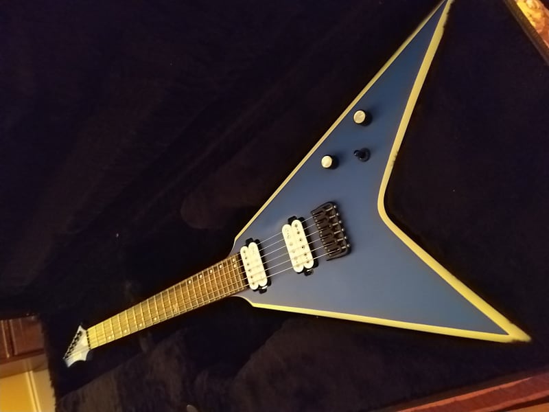 Kiesel Ultra V Custom 2018 Grabber Blue Satin White Pinstripe | Reverb