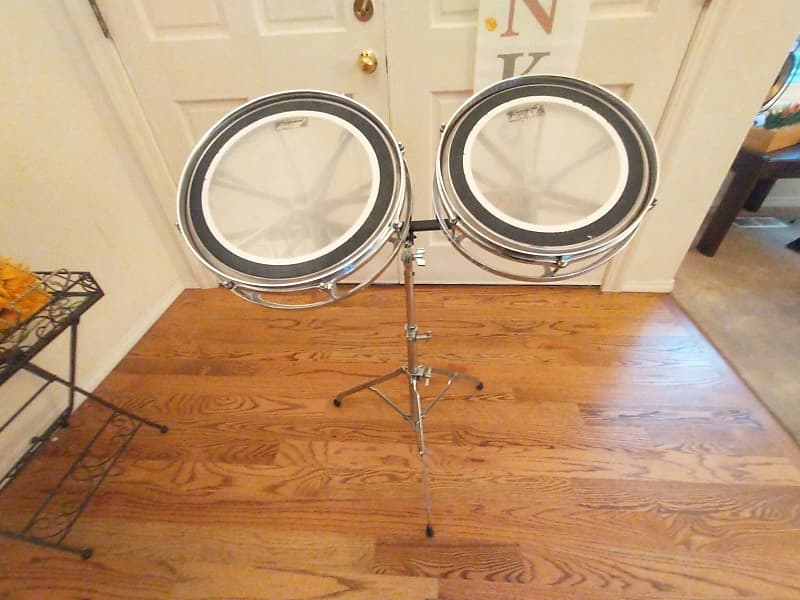 Unknown Extra Large Roto Tom Set W/Stand -- 12 & 14 Inch | Reverb