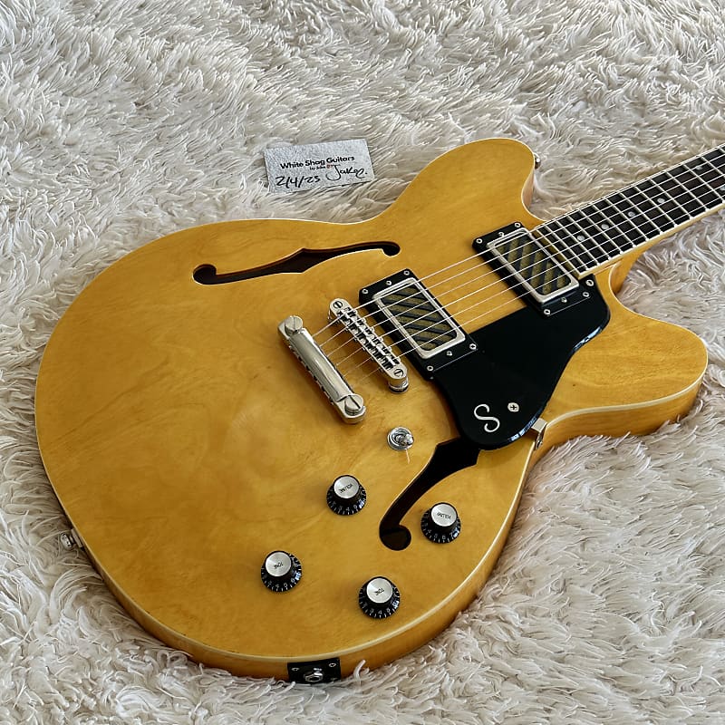 Sublime Chieftain Natural Semi Hollow Electric Guitar | Reverb
